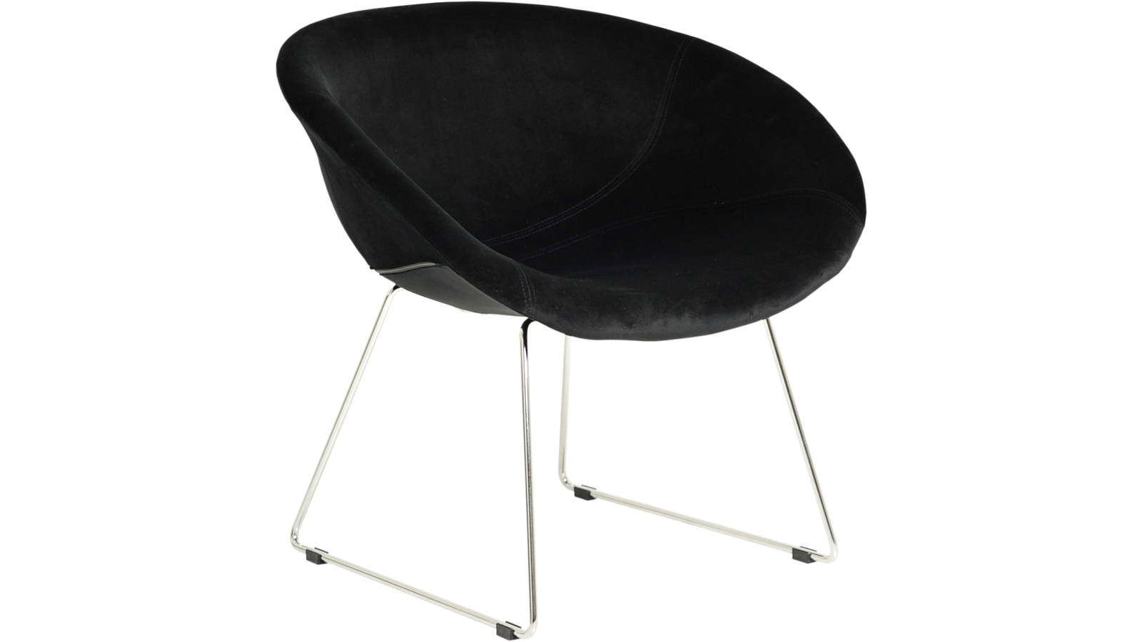 Scott stol, svart velur - Interstil Outlet