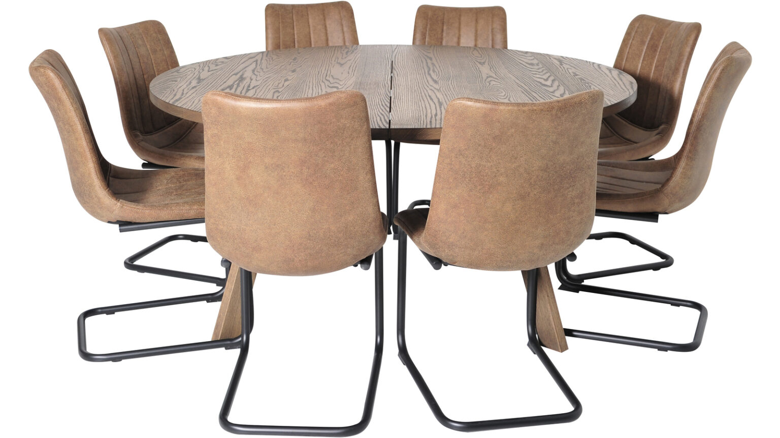 Belfort spisebord, mørk brun - Interstil Outlet